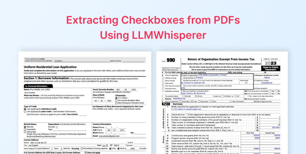 Extracting Checkboxes & Radio buttons from PDFs : A Guide