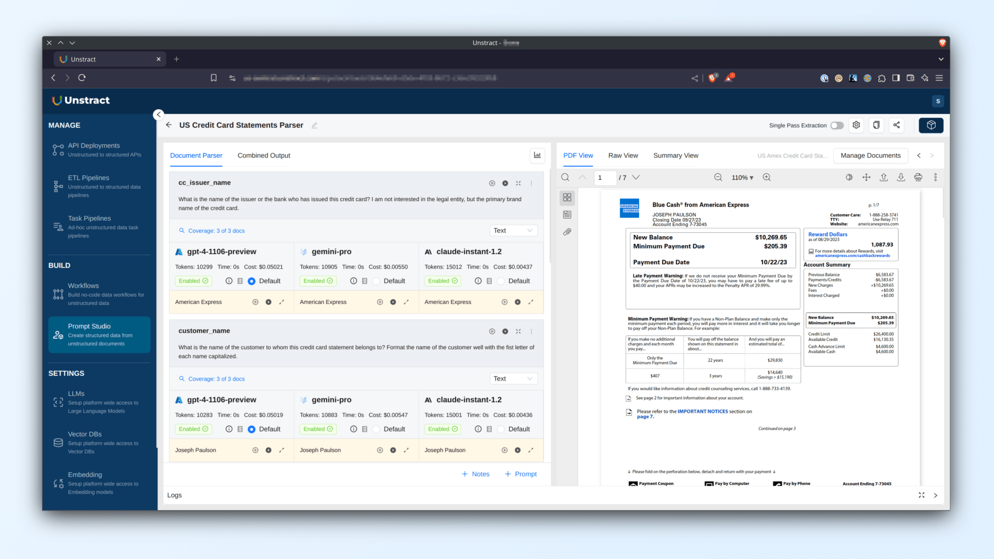 Convert PDF documents to JSON | Unstract PDF to JSON API