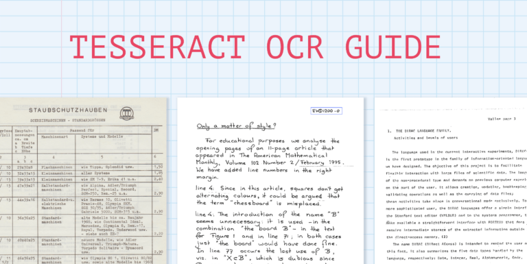 Tesseract OCR Guide: Exploring Capabilities & Performance