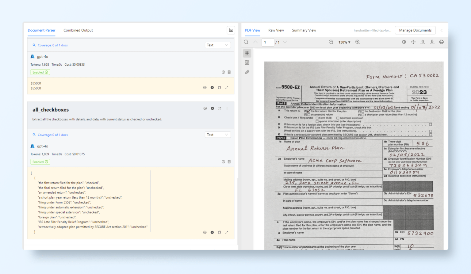 Extract Data from Fillable PDF Forms | PDF Forms Processing