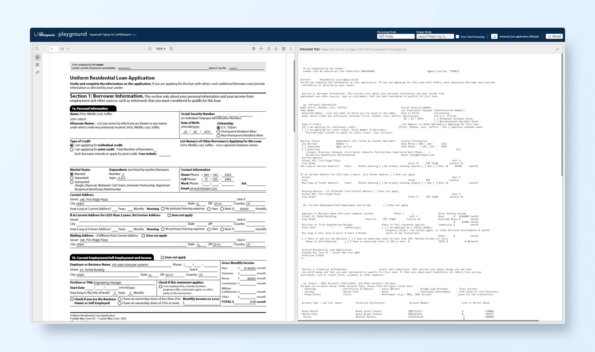 Extract Data from Fillable PDF Forms | PDF Forms Processing