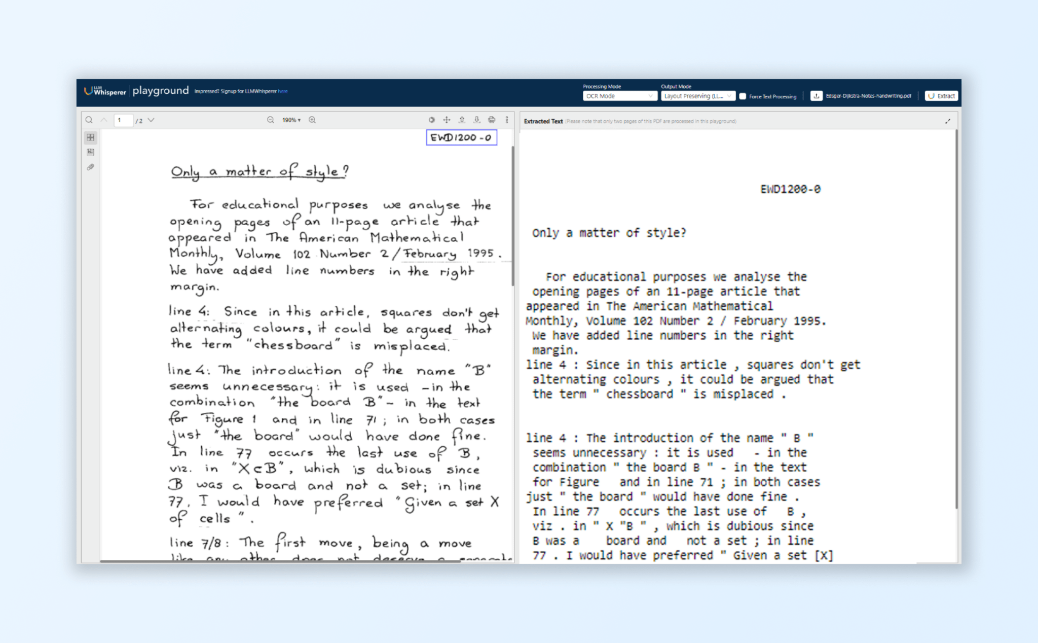 Handwriting OCR | Extract Text from Handwritten PDF From