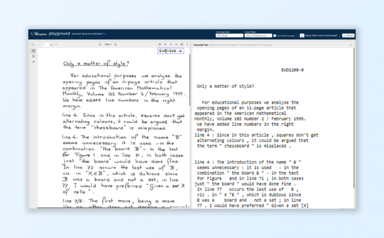 Handwriting OCR | Extract Text from Handwritten PDF From