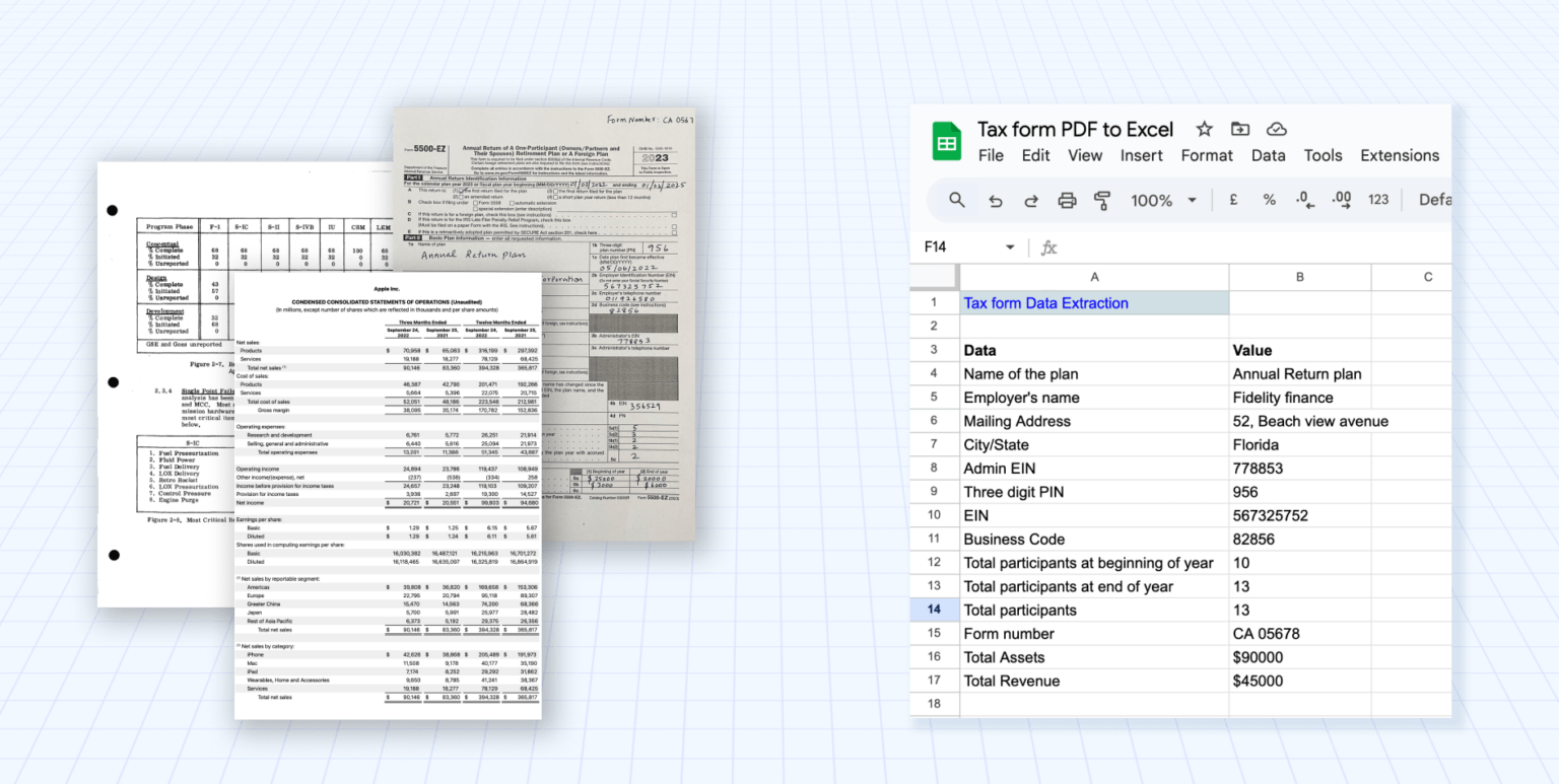 Convert PDF to Excel | Extract data from PDF to Excel