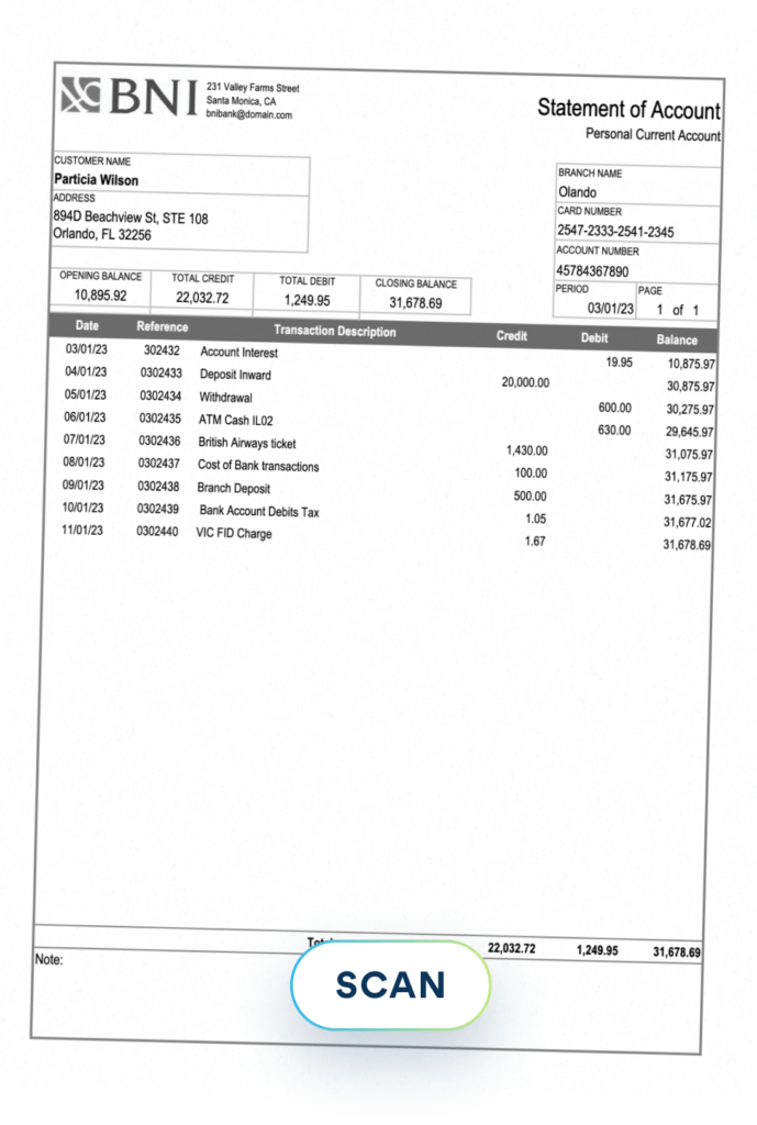 Bank Statement OCR API | Bank Statement Extraction Software