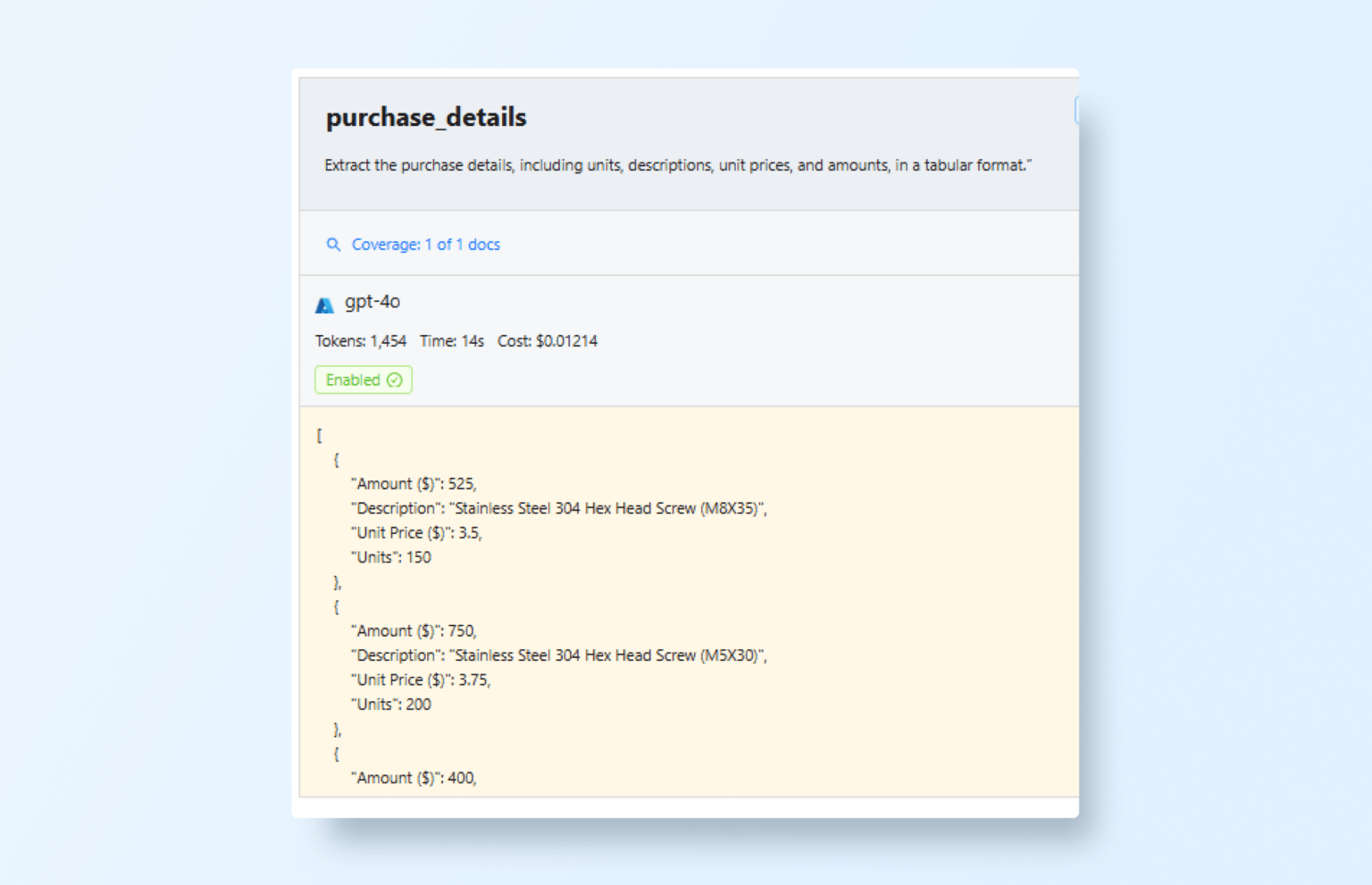 Purchase Order OCR | Extract Data from Purchase Order