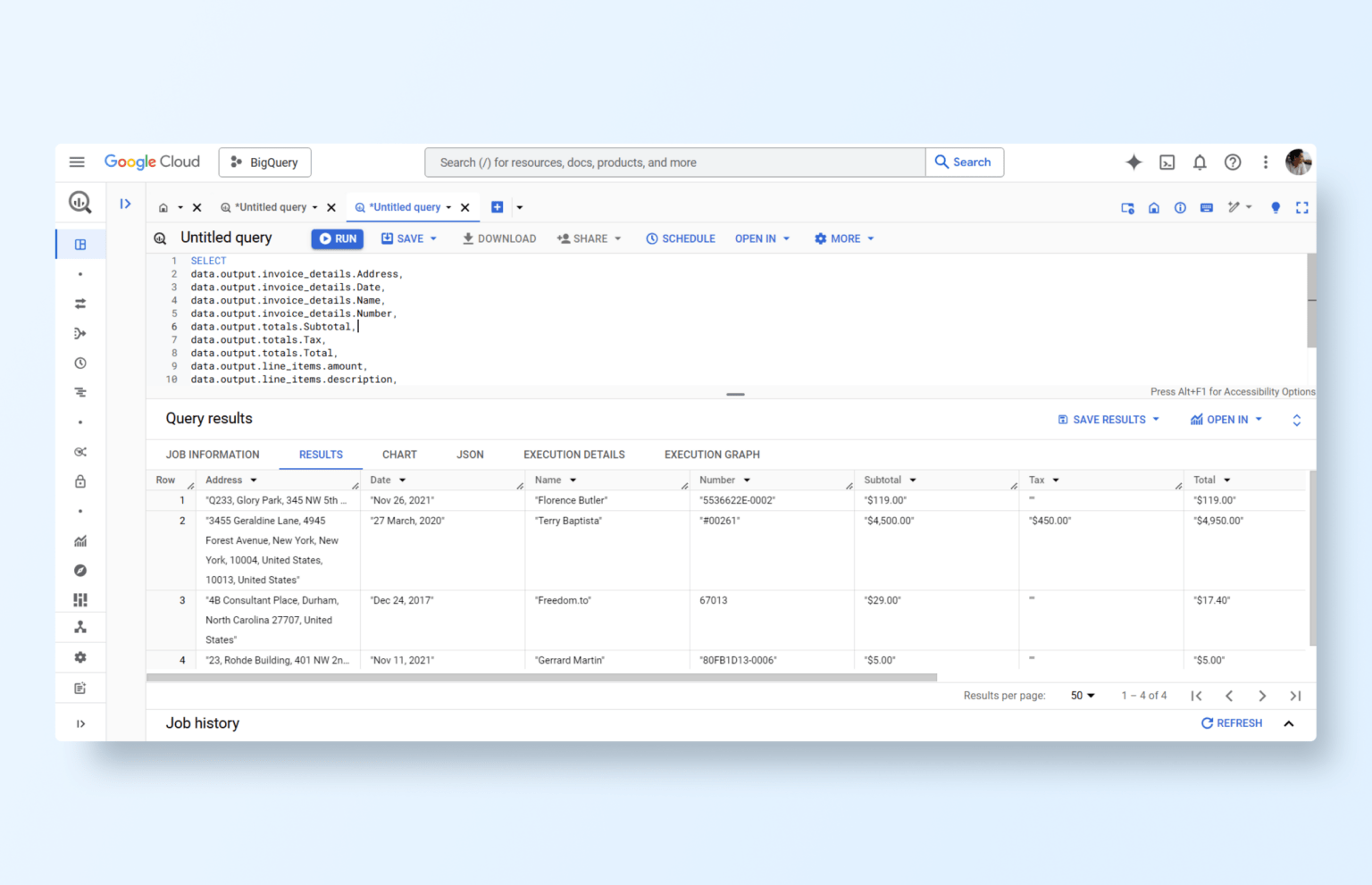 Unstructured Data ETL with Unstract & BigQuery