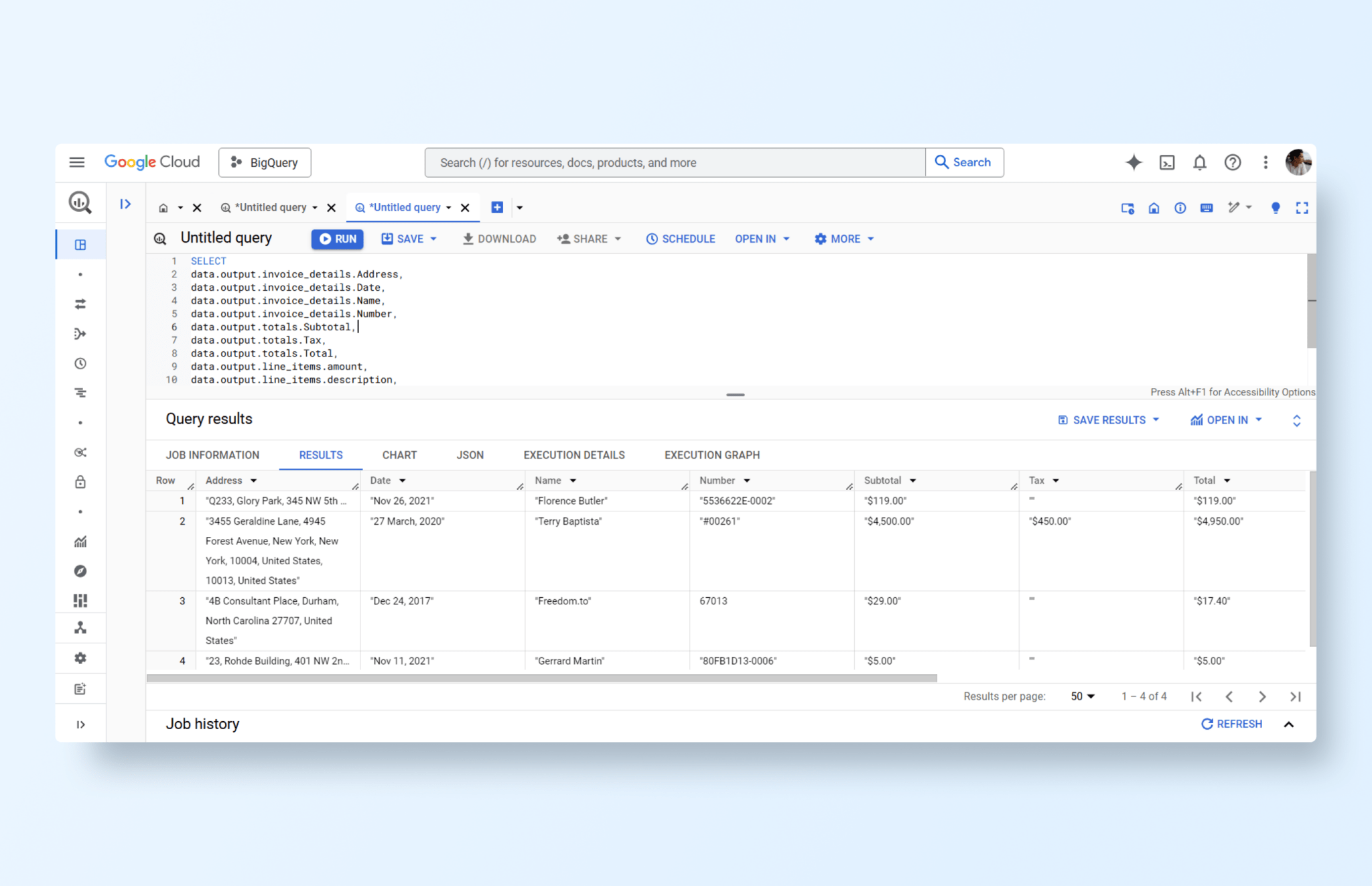 Unstructured Data ETL with Unstract & BigQuery