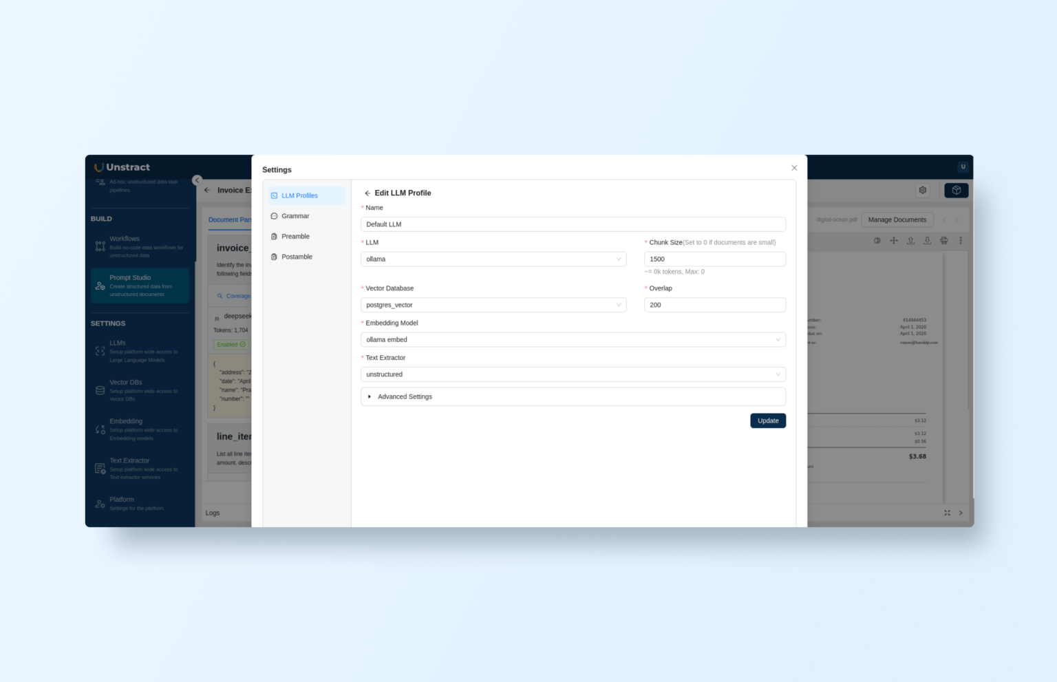 Open-Source Document Extraction: Unstract, DeepSeek & PostgreSQL