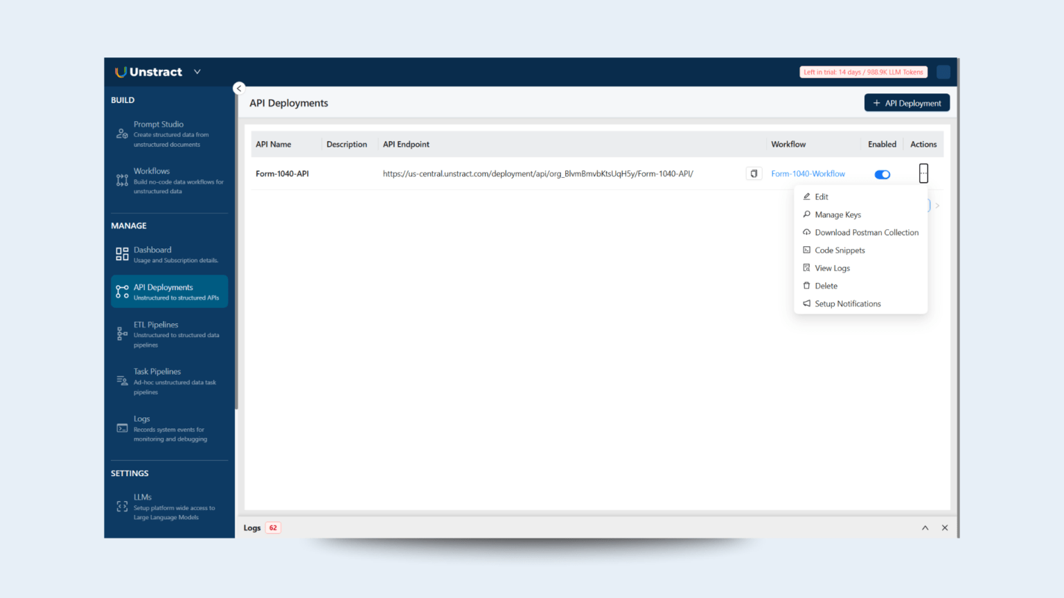 n8n + Unstract — Automate Document Data Extraction