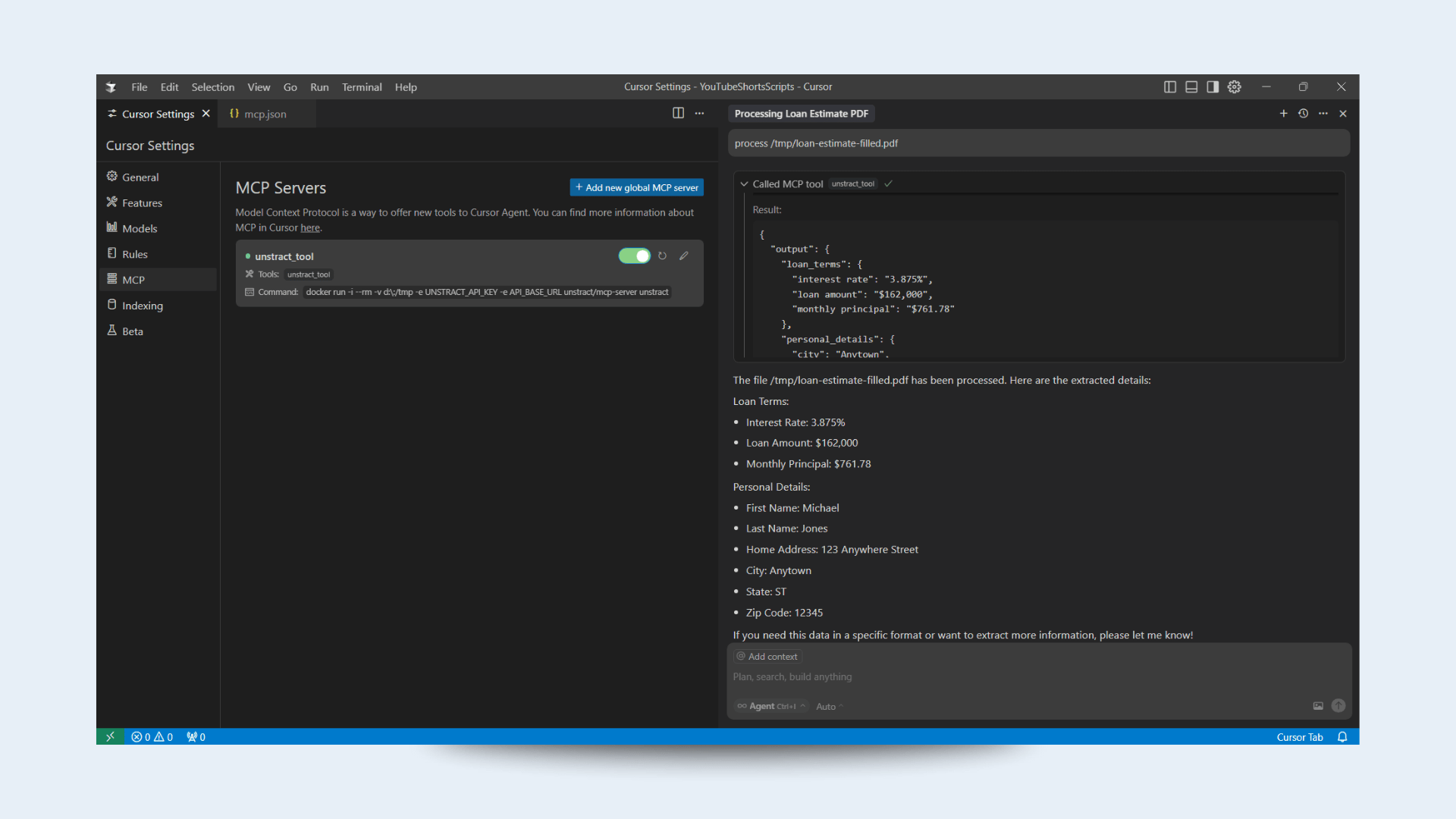 Unstract MCP Server: Document Processing Pipelines On the Go
