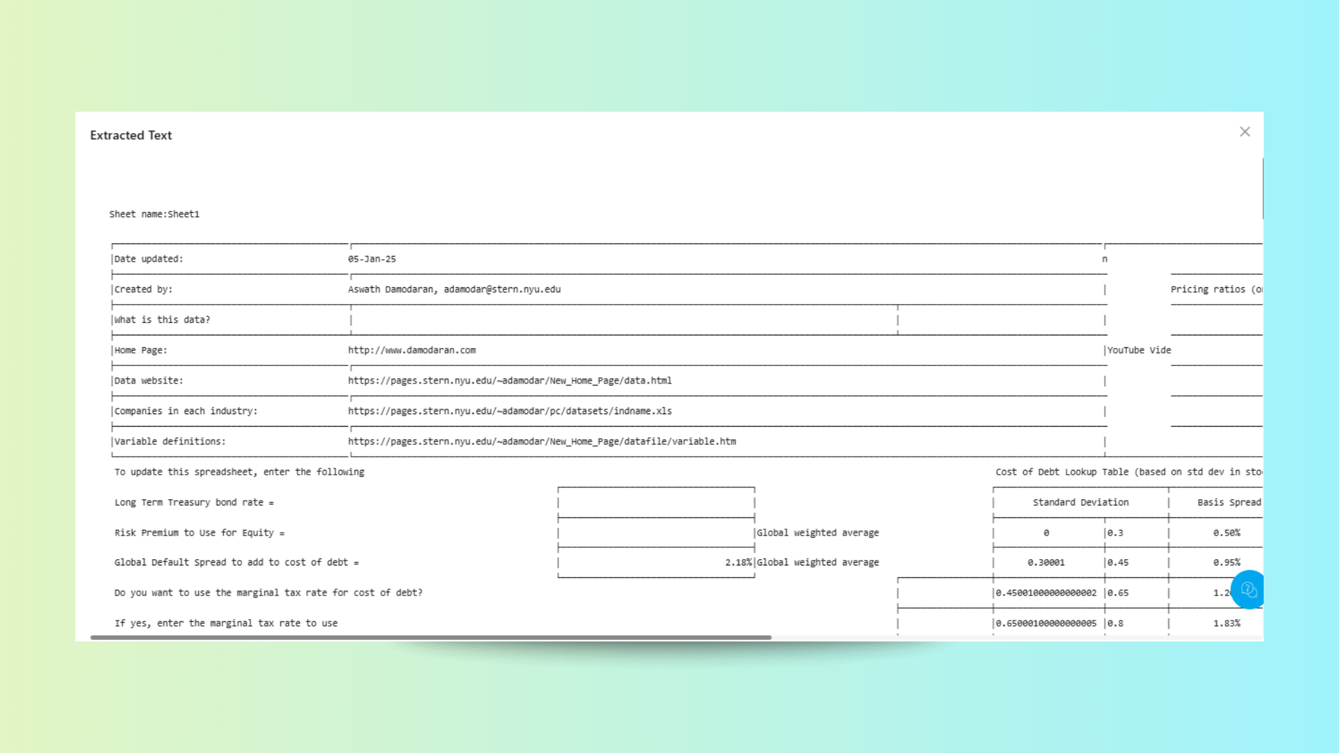 Extract Data from Excel Documents with AI